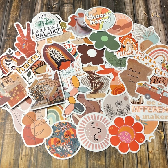 n/a | Design | 5for Aesthetic Stickers Boho Cute Fun Landscape Stickers ...